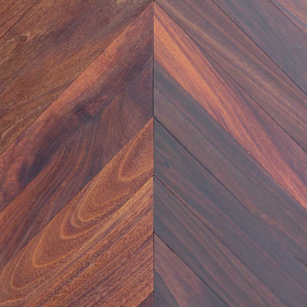 Rock Walnut Chevron Modular Panels - TerraMai